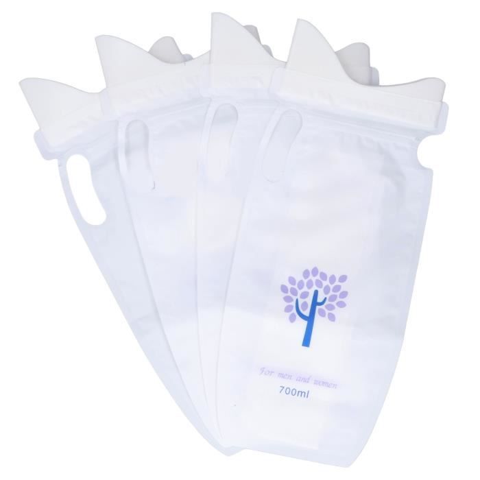 SALUTUYA Sac d'urine jetable 4pcs Sac à Urine Jetable Unisexe Sac Pipi ...