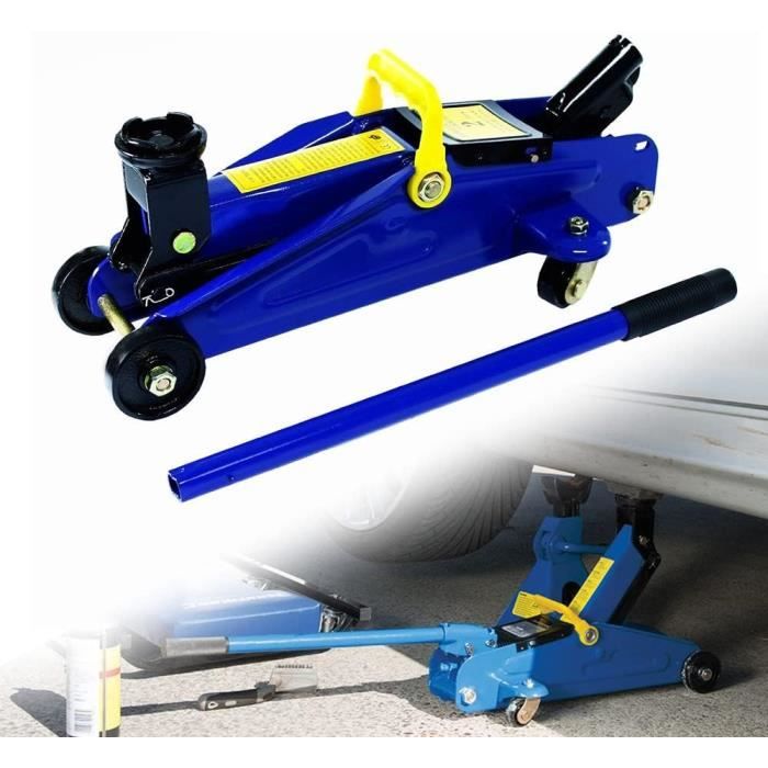 Cric Hyaulique 2 Tonnes Cric Voiture à Rouleur Hauteur de Levage de 135 ...