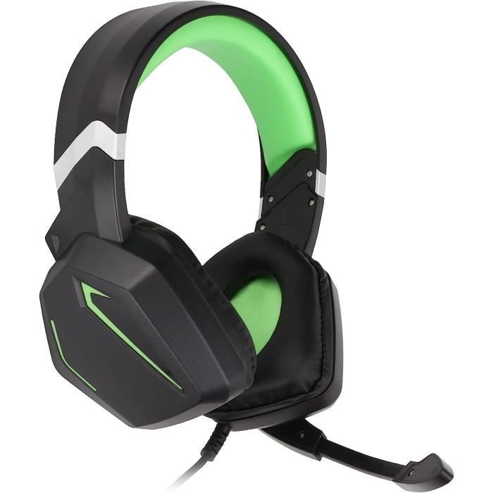 Casque de jeu filaire sur l'oreille avec micro antibruit TRAHOO H665 ...
