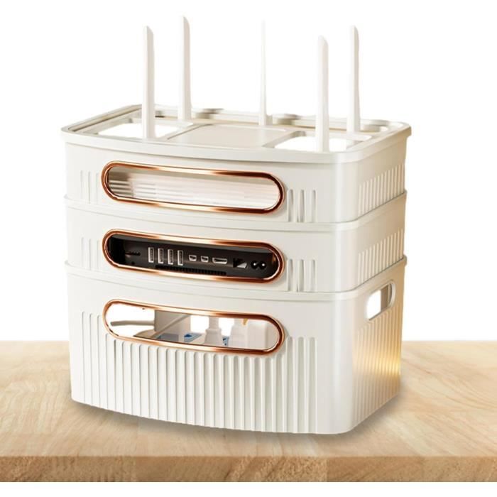 Routeur Wi-Fi,Rack Stockage Routeur Wibureau - Boîte Rangement Routeur ...