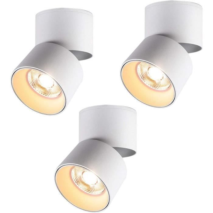 Plafond Led Plafonnier Lampe Rotative 7W Spot De Plafond Intérieur ...