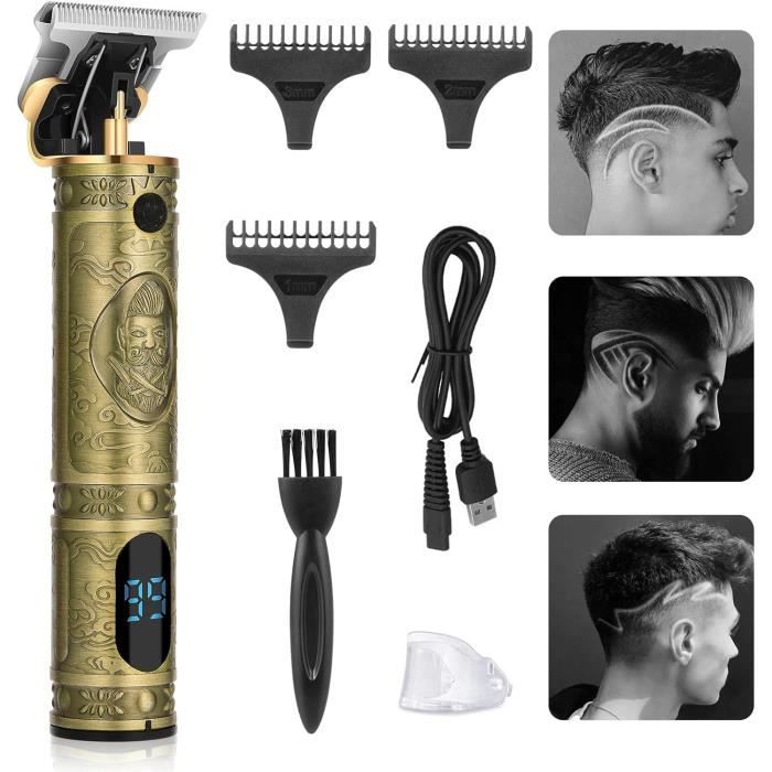 Tondeuse Cheveux Hommes, Tondeuse Barbe Homme, Professionnelle Tondeuse Électrique À Cheveux Lcd ...