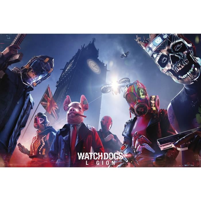 Poster Watch Dogs 3 - Légion - Unisexe - Multicolore - Cdiscount Maison