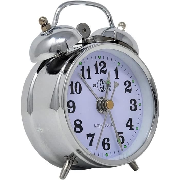 Réveille-matin rétro 10 cm, réveil à cloche, réveil à sonnette rétro ...