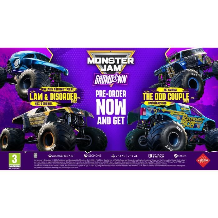 Monster Jam Showdown - Jeu PS5 - Day One Edition - Cdiscount Jeux vidéo