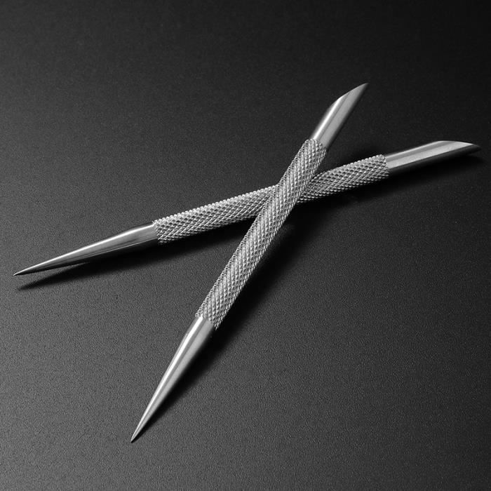Pousse cuticules à Double extrémité en acier inoxydable 1 pièce ...