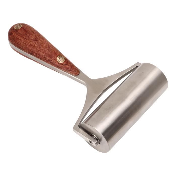 RHO-rouleau de presse en cuir Rouleau de Cuir en Acier Inoxydable Cuir ...