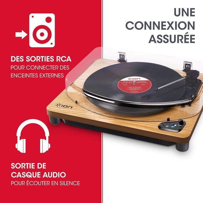 ION Audio Air Lp - Platine Vinyle Bluetooth à Trois Vitesses (33, 45 Et ...