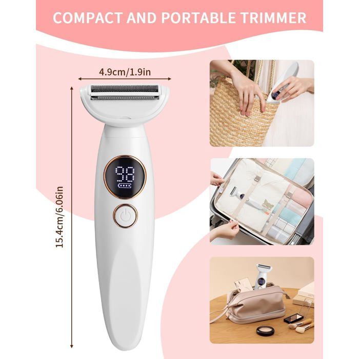 Épilateur Sourcils Électrique Rechargeable USB - Tondeuse Visage ...
