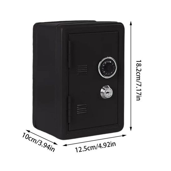 Mini coffre-fort en métal pour enfants,boîte de rangement,mot de passe ...