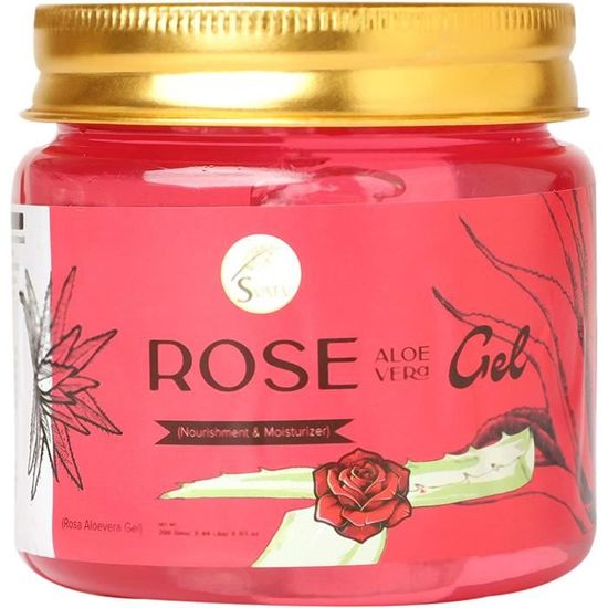 Rose Aloe Vera Gel Réduit les rougeurs cutanées Améliore le teint de la ...