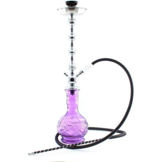 1- Hose purple Diamond Shisha Black Laser pipe chicha NARGUILE - chicha ...