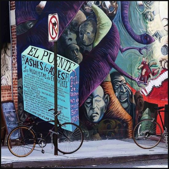 Tableau déco glossy Colors Bike - 40 x 40 cm - Cdiscount Maison