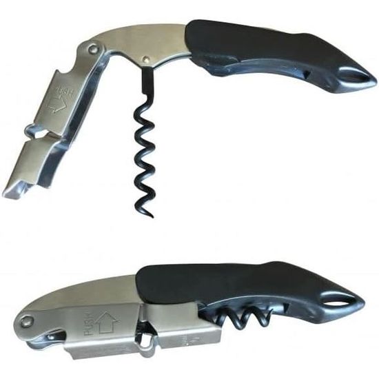 Tire-Bouchon Limonadier Professionnel .Fr- Tire Bouchon Sommelier Double Levier & Coupe Capsule ...