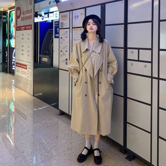 TRENCH femme Temperament design lache elegant a la mode a la mode ...