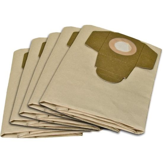 New Lot de 5 sacs d'aspirateur pour PARKSIDE PNTS 1400, 1500 A1, B1, B2 ...