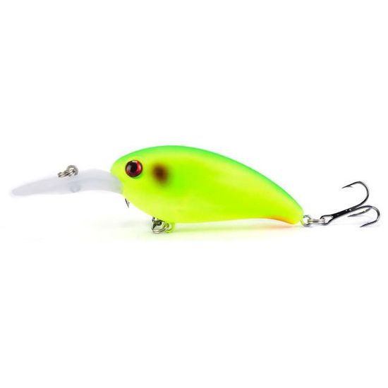 LEURRE DE PECHE,NO13--Leurre méné rigide flottant Crankbait, appât artificiel wobbler idéal pour ...
