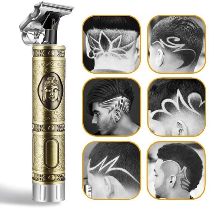 Tondeuse à Cheveux Professionnelle, USB Tondeuses Sans Fil Tondeuse à Cheveux - Rasoir à Barbe ...