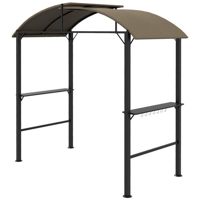 Tonnelle Barnum Pavillon Barbecue 1,1x2,3m Résistant Intempéries Toit ...