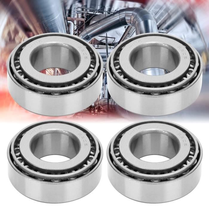Lot de 4 roulements pour moyeu de roue de remorque avec essieux de 25 ...