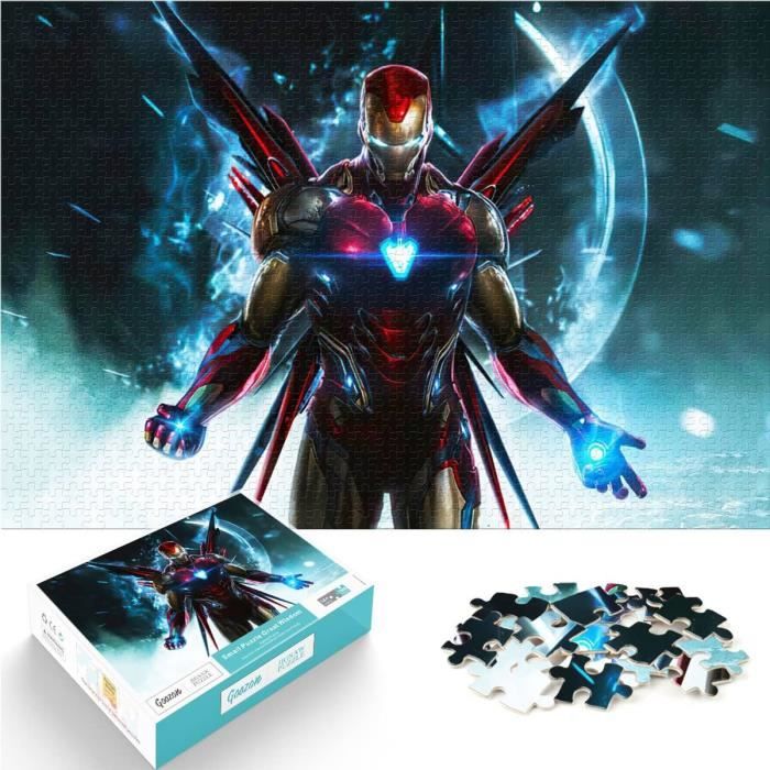 Puzzle 1000 Pièces Iron Man Puzzles Adultes Et Enfants Difficulté ...