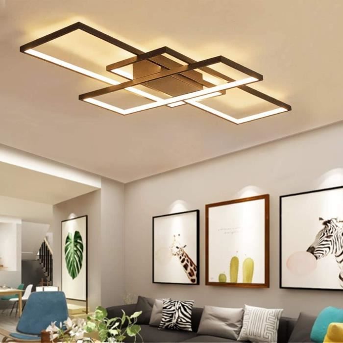 Plafonnier Led Moderne Grand Salon Lampe Plafond Créativité Suspension ...