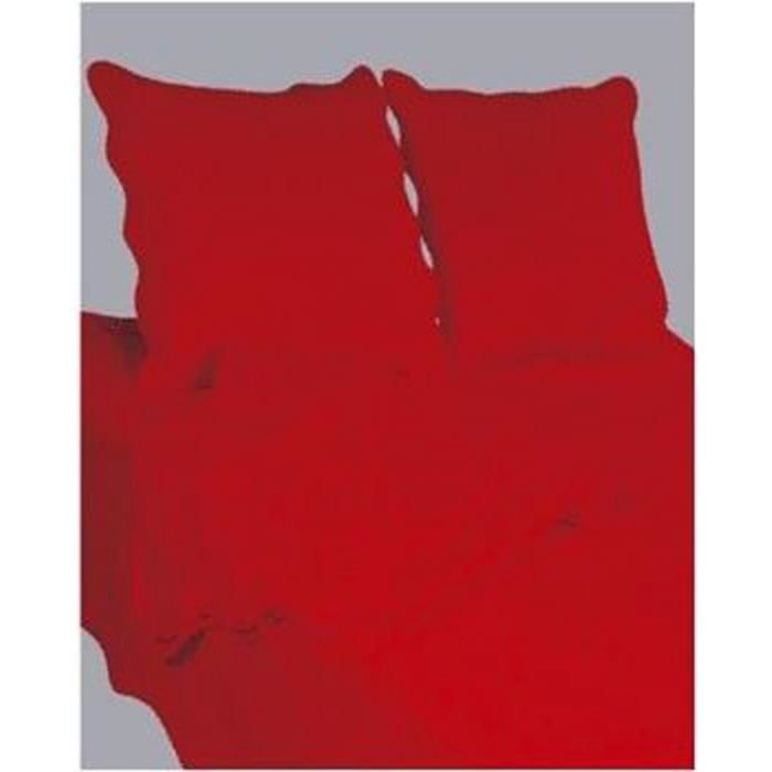 Couvre lit boutis 2 places uni Rouge - Cdiscount Maison