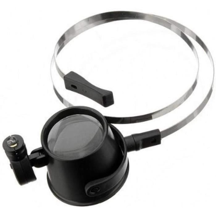 LED 15x Loupe Loupe Yeux W-tête Jewellers Band Loupe Horlogers[789 ...