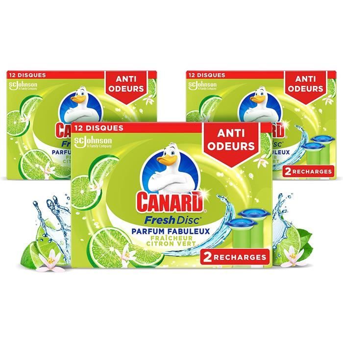 Canard Fresh Disc Recharge Fraîcheur Citron Vert \u2013 Bloc Sans Cage ...