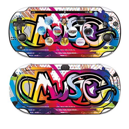 Skin Stickers pour sony ps vita (Sticker : Music text) - Cdiscount Jeux ...