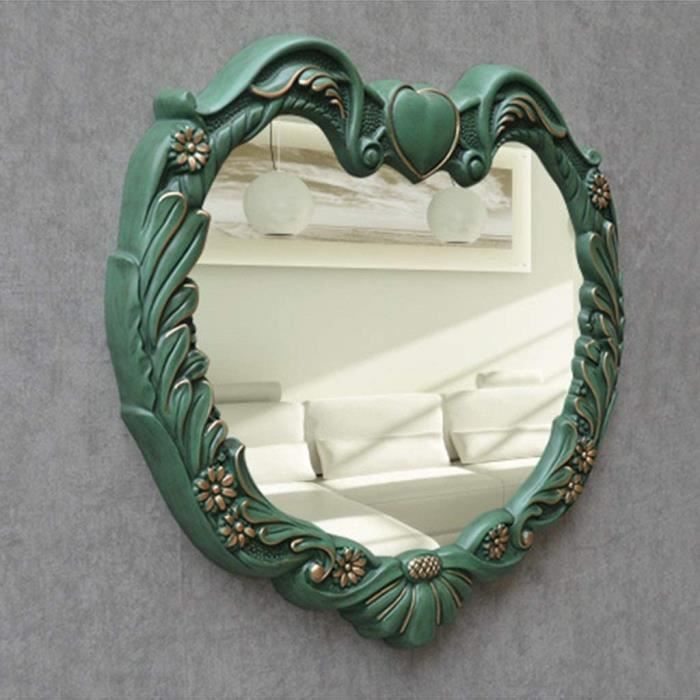 Miroirs- Miroir mural en forme de coeur, style antique vintage orné et ...
