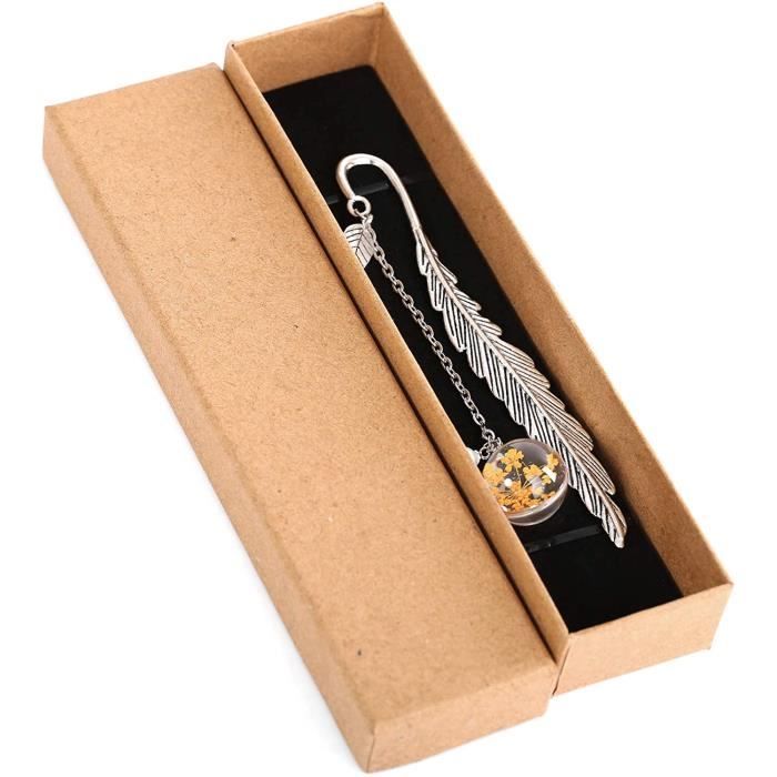 Marque-page en Métal, Marque Page Feuille, 2 Pièces Marque-page de ...