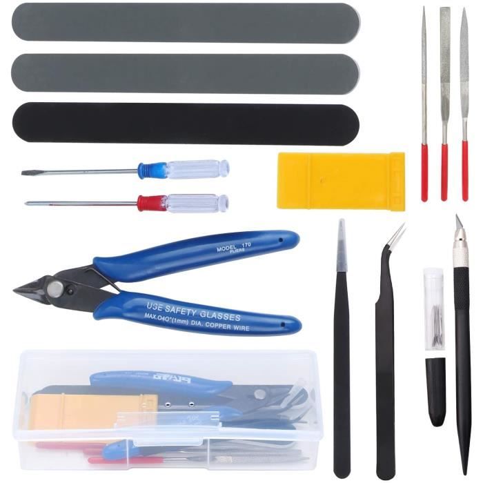HSEAMALL 15PCS Outils de modelisme,Gundam Modeleur Basic Outils Craft ...