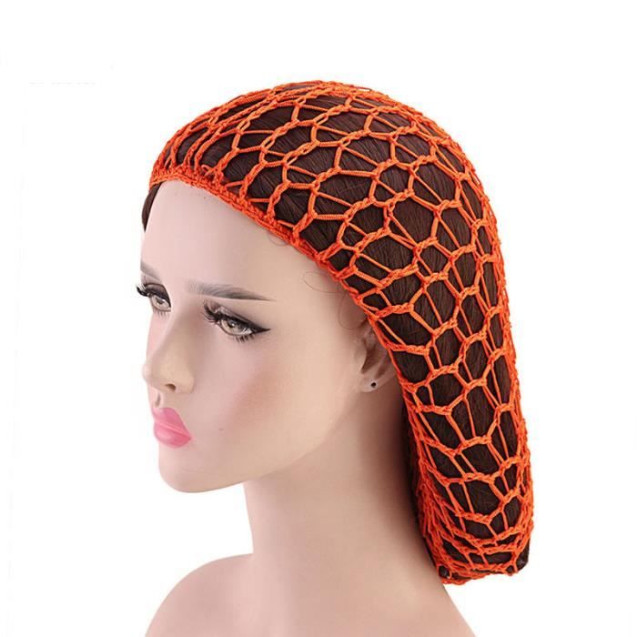 Filet à cheveux fait main pour femme, crochet, large bande, maille ...