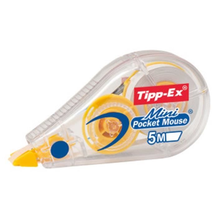 Correcteur Tipp-Ex - Mini Pocket Mouse (6 mètres) Jaune - Cdiscount ...