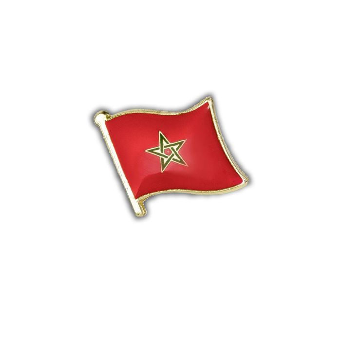Pin's Drapeau Maroc flottant - Marocain Rouge - Achat / Vente badges ...