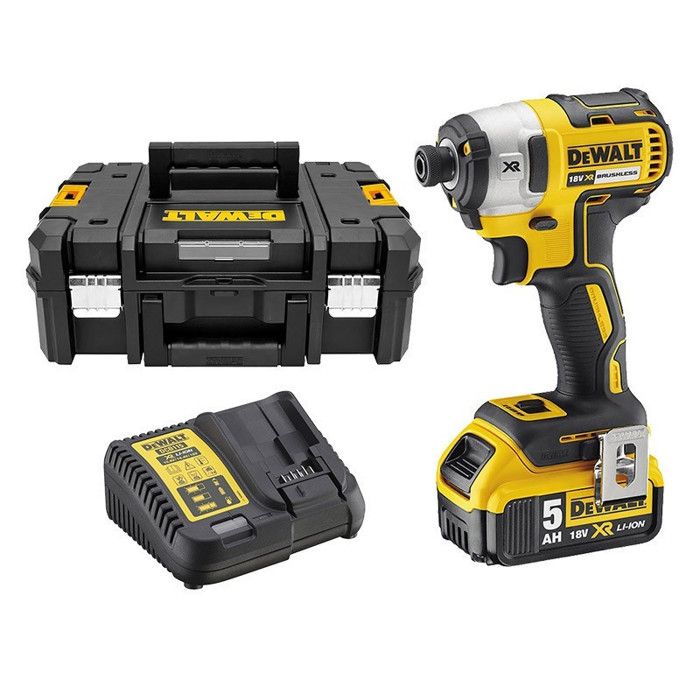 Visseuse à chocs 18V XR 205 Nm (1x5,0 Ah) dans TSTAK - DEWALT DCF887P1 ...