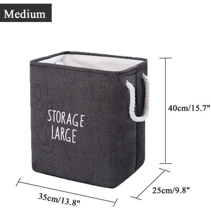 Kentop Paniers à Linge Pliable Panier à Linge avec Poignées Panier ...