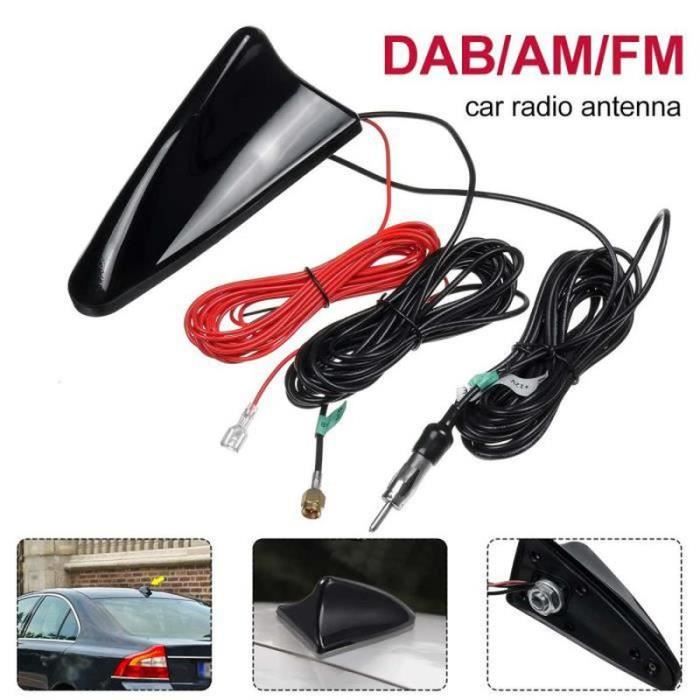 Lucky-Autoradio universel AM - FM + DAB actif antenne aérienne 12V ...
