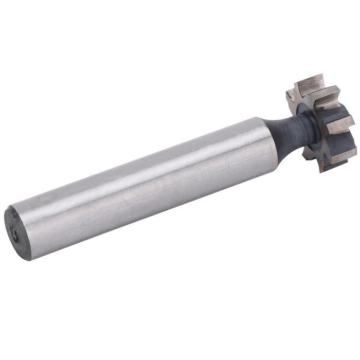 TMISHION Fraise à fente en T Fraise à Rainure en T à Tige Droite, Fraise à Rainure de Clavette ...