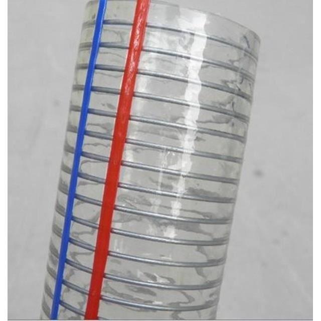 Tuyau,Transparent-ID50mm x WT3.8mm--Tuyau En Acier Pvc Renforcé ...