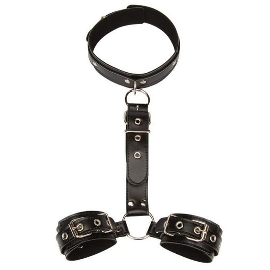 Sexy Cuir Menottes Colliers Jeux Pour Adultes Fétiche Flirtant Bdsm