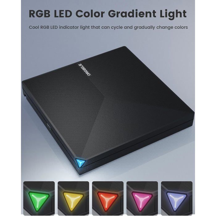 Graveur DVD externe USB 3.0 - DEBSY - Type-C - Plug & Play - 24x CD ...