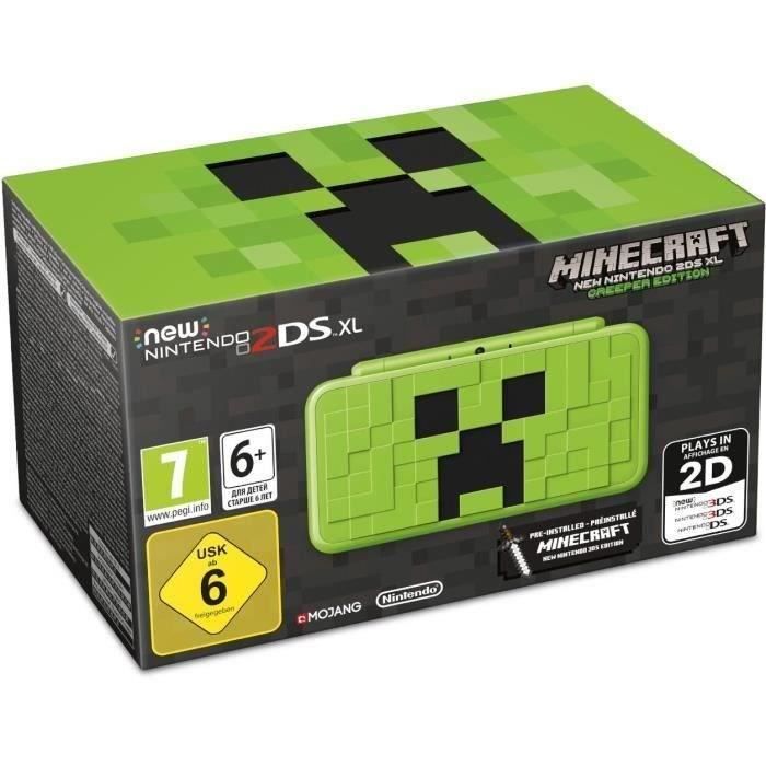 Console NINTENDO 2DS XL Minecraft - Vert - Reconditionné - Excellent ...