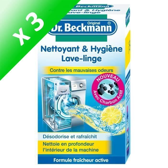 DRBECKMANN Nettoyant & hygiène lave-linge - 250 g (Lot de 3) - Cdiscount Electroménager