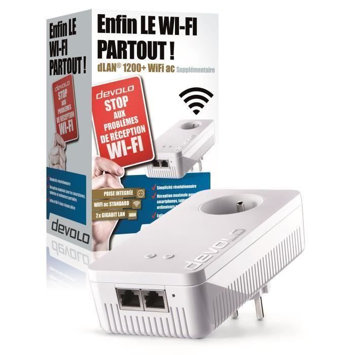 Destockage devolo 9384 dLAN 1200+ Wifi ac, Prise CPL Wi-Fi 1200 Mbit/s ...
