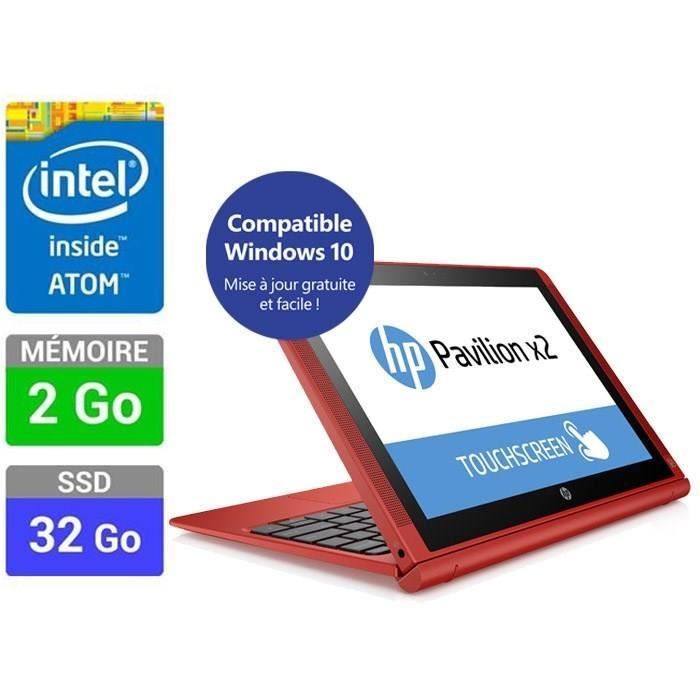 HP Pavilion Notebook x2 Rouge - Cdiscount Informatique