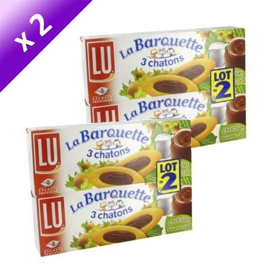 LU Barquettes 3 Chatons Chocolat 240g (x2) - Cdiscount Au quotidien