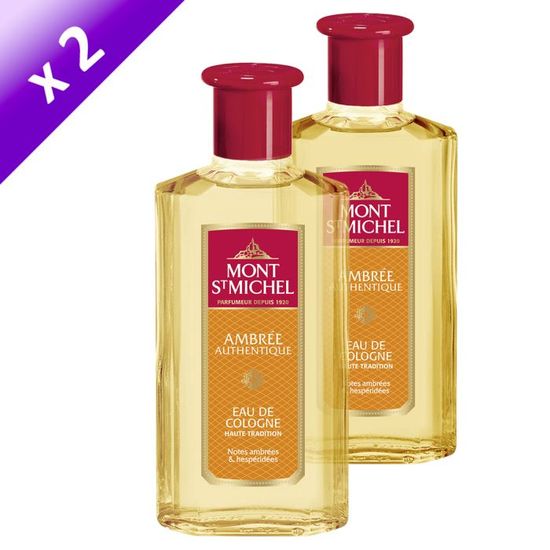 MONT St MICHEL Eau de Cologne Ambrée 250ml (x2) - Cdiscount Au quotidien