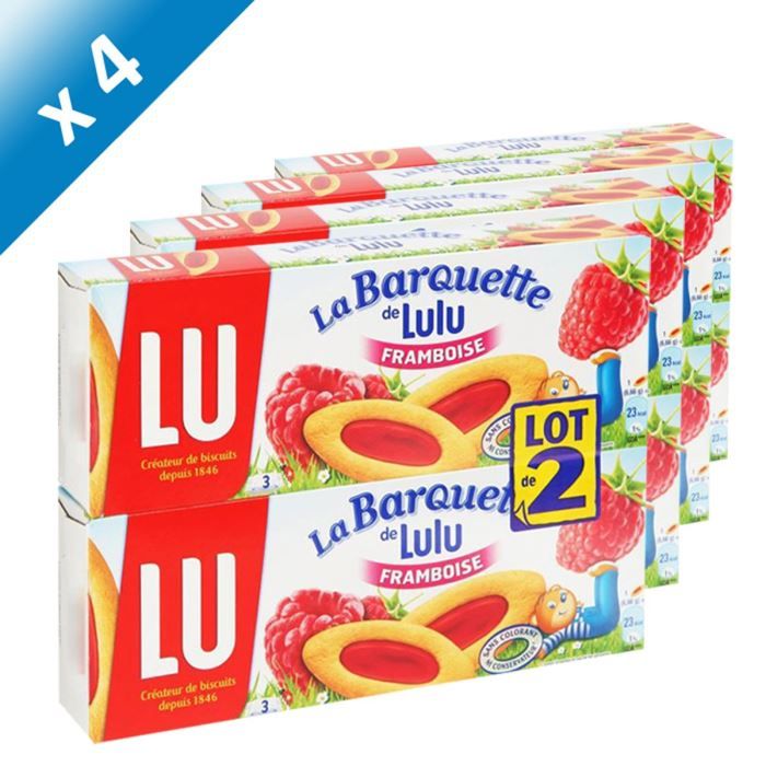 LU Barquette 3 Chatons Framboise 2x120g (x4) - Cdiscount Au quotidien